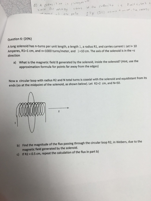 Solved: A Long Solenoid Has N-turns Per Unit Length, A Len... | Chegg.com Solved: A Long Solenoid Has N-turns Per Unit Length, A Len... | Chegg.com