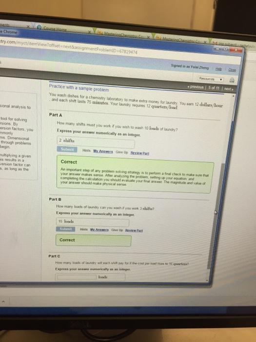 Solved You wash dishes for a chemistry laboratory to make | Chegg.com