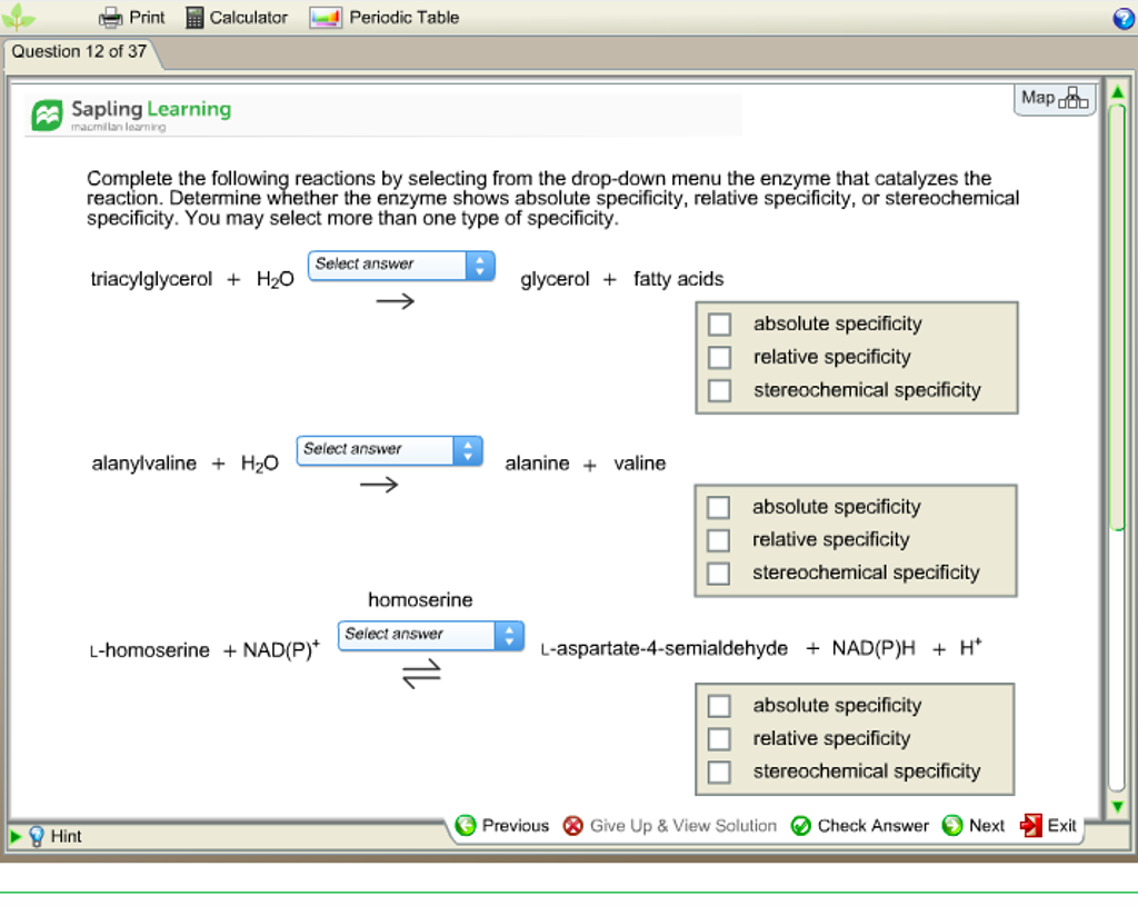 Solved: Complete The Following Reactions By Selecting From... | Chegg.com