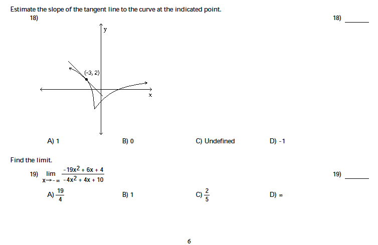 Solved The Graph Of A Function Is Given Choose The Answe 