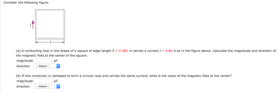 Solved Consider the following figure. (a) A conducting loop | Chegg.com