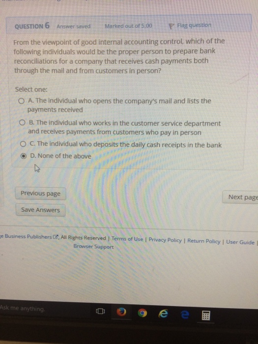 Solved 11 Financial Accounting Chapter 7 Chapter 7 Quiz Q Chegg