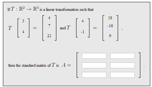 Solved: If T: R2 Rightarrow R3 Is A Linear Transformation ... | Chegg.com