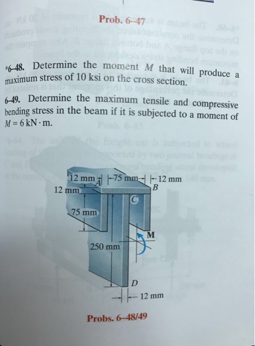 Solved Determine the moment M that will produce a maximum | Chegg.com Solved Determine the moment M that will produce a maximum | Chegg.com
