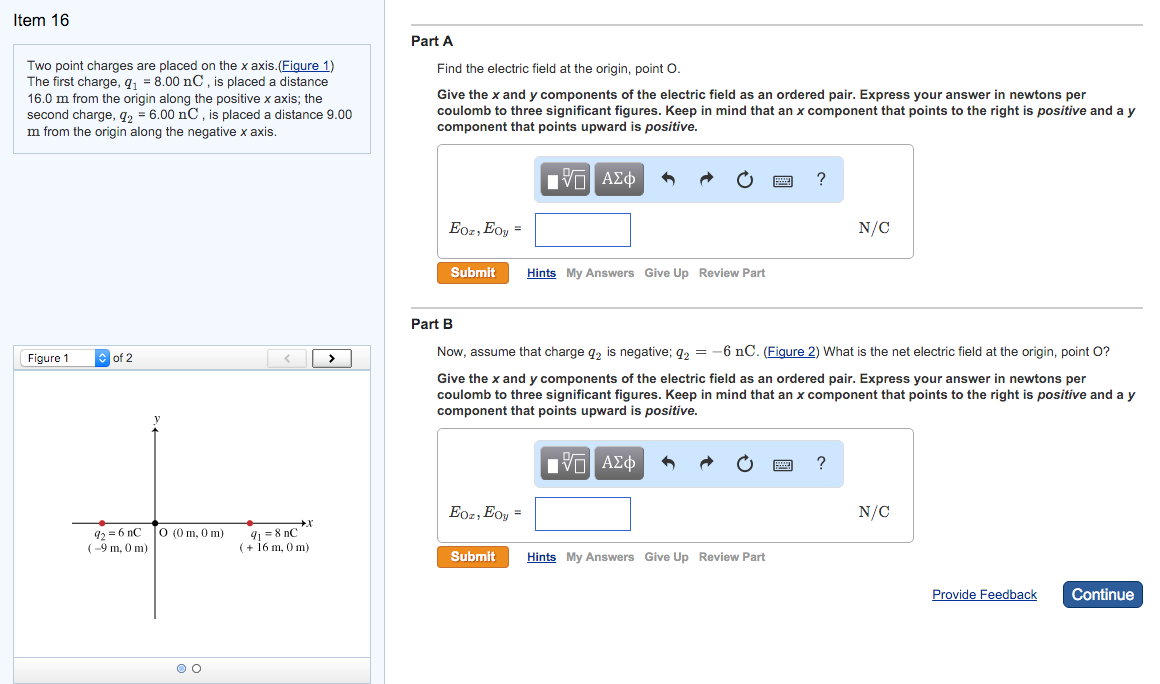Solved: Two Point Charges Are Placed On The X Axis.(Figure... | Chegg.com
