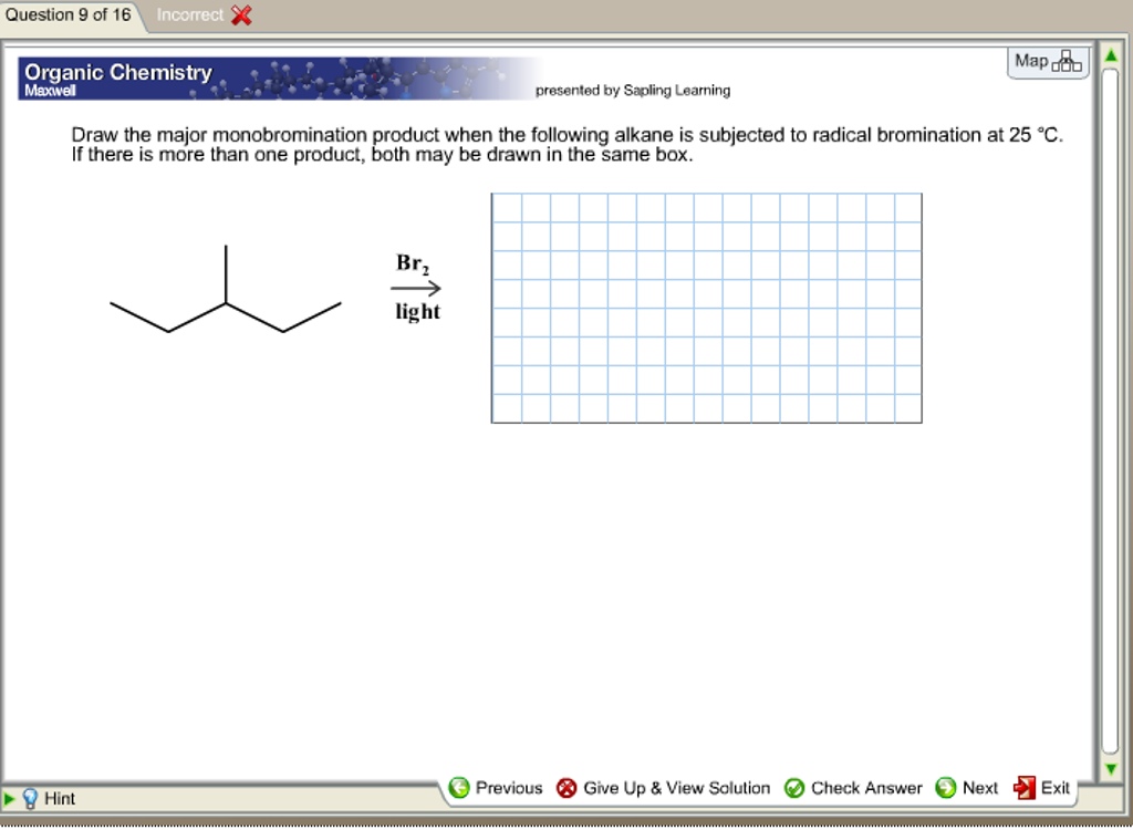 Solved: Draw The Major Monobromination Product When The Fo... | Chegg.com