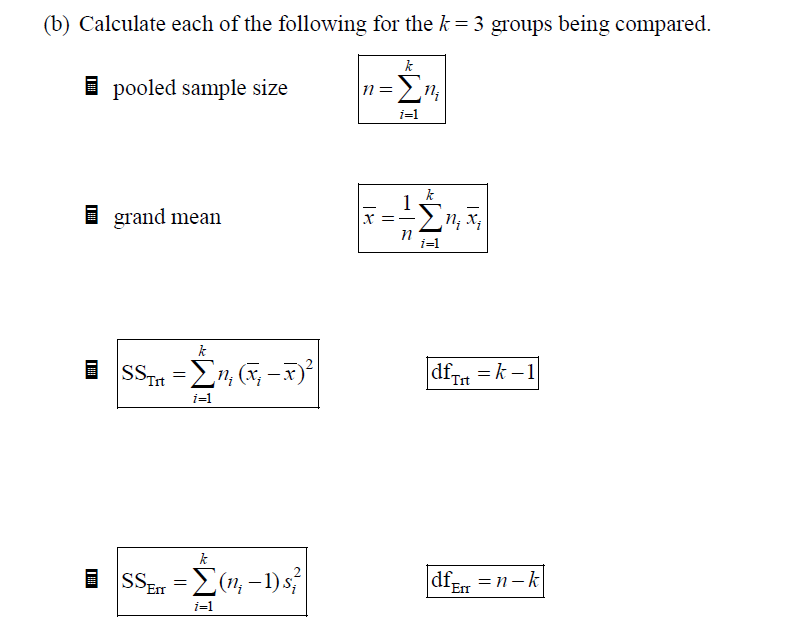 (b) Calculate each of the following for the k-3 | Chegg.com