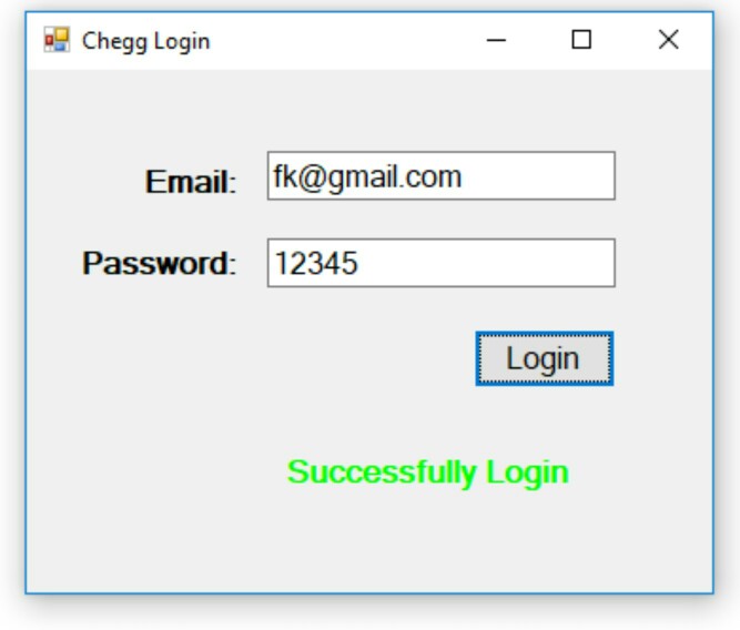 Solved Write Java code for Chegg login by using selenium web | Chegg.com
