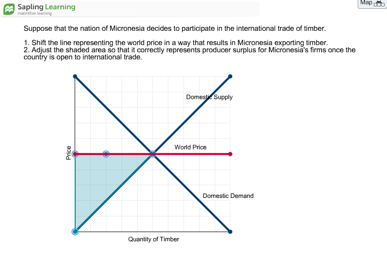 Solved Map Sapling Learning Macmillan Learning Suppose Th