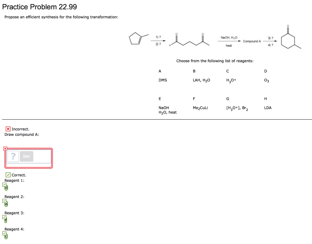 Solved Practice Problem 22.99 Propose an efficient synthesis | Chegg.com