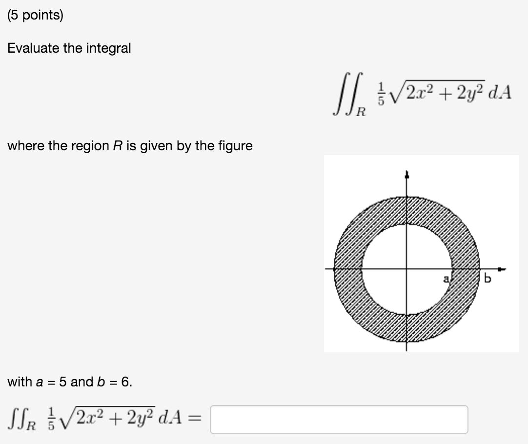 Solved Evaluate the integral integration integration R 1/5 | Chegg.com