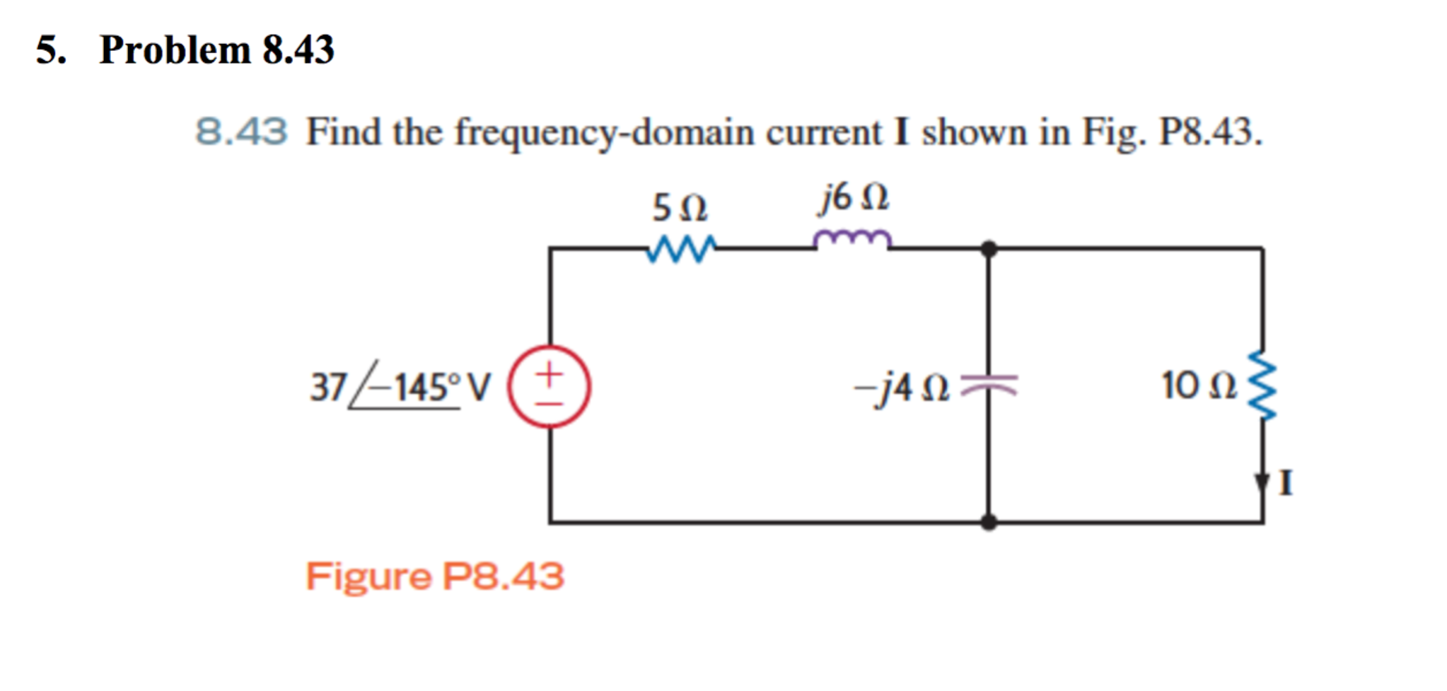 Solved Find the frequency-domain current I shown in Fig. | Chegg.com