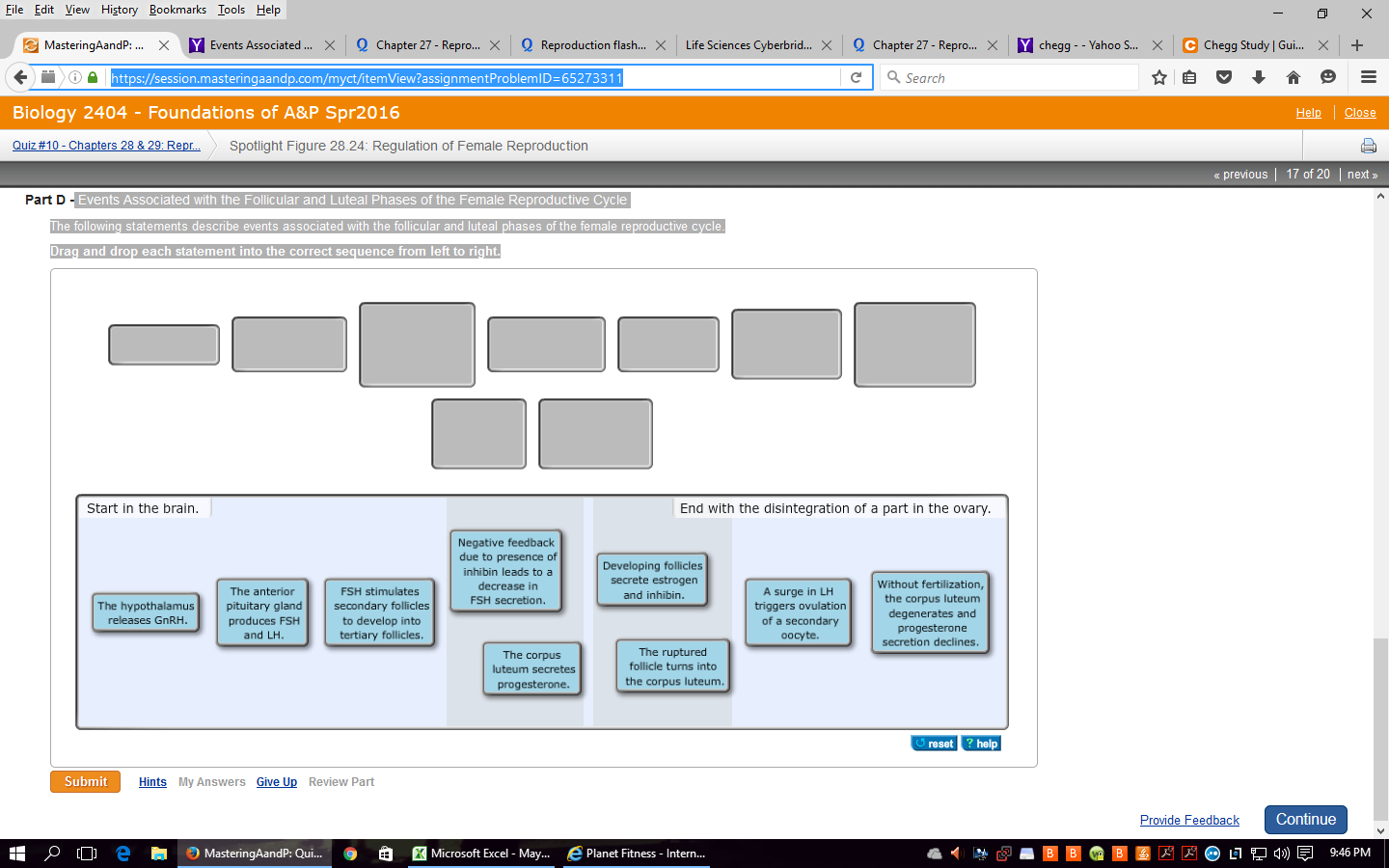 Solved: Events Associated With The Follicular And Luteal P... | Chegg.com