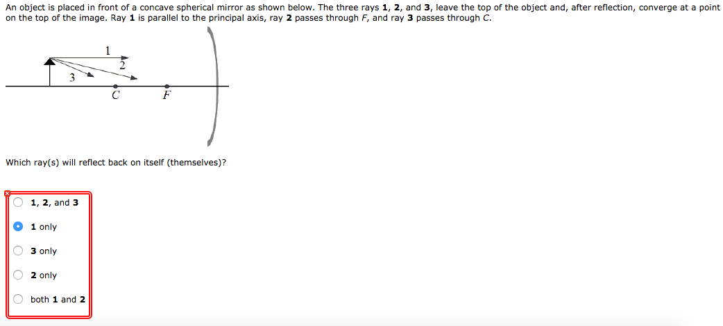 Solved: An Object Is Placed In Front Of A Concave Spherica... | Chegg.com