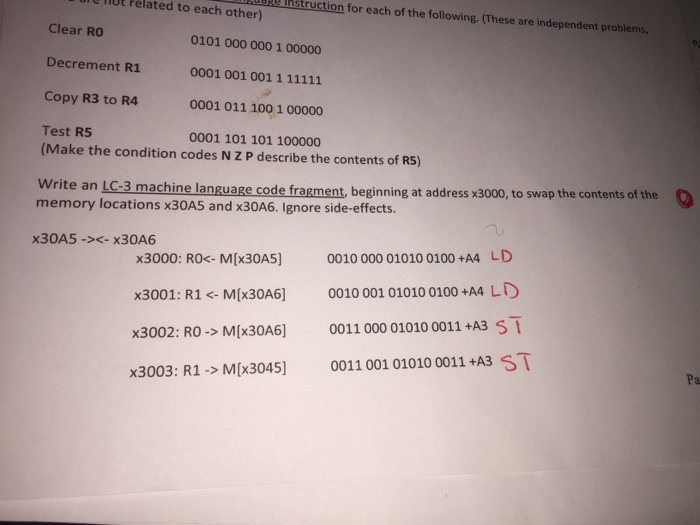 Solved I'm studying for a CDA 3103 exam, this is a sample | Chegg.com