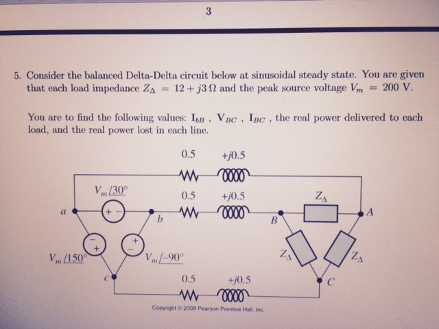Solved: Consider The Balanced Delta-Delta Circuit Below At... | Chegg.com Solved: Consider The Balanced Delta-Delta Circuit Below At... | Chegg.com
