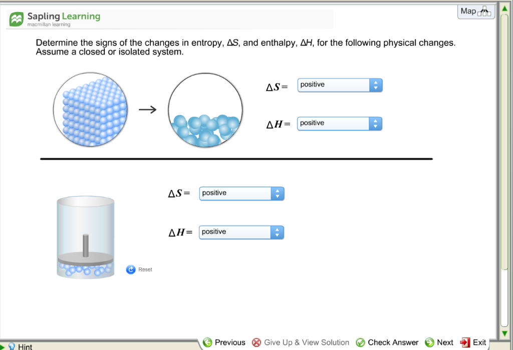 Solved Map Fat Sapling Learning Macmillan Learning Determ 