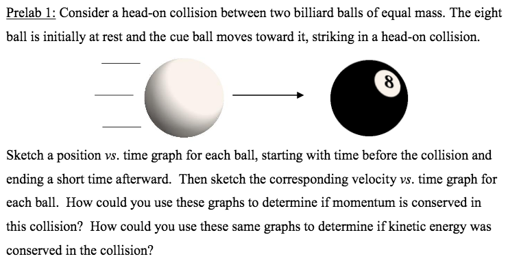 Solved: Consider A Head-on Collision Between Two Billiard ... | Chegg.com Solved: Consider A Head-on Collision Between Two Billiard ... | Chegg.com