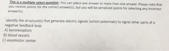 Solved: You Can Select One Answer Or More Than One Answer.... | Chegg.com