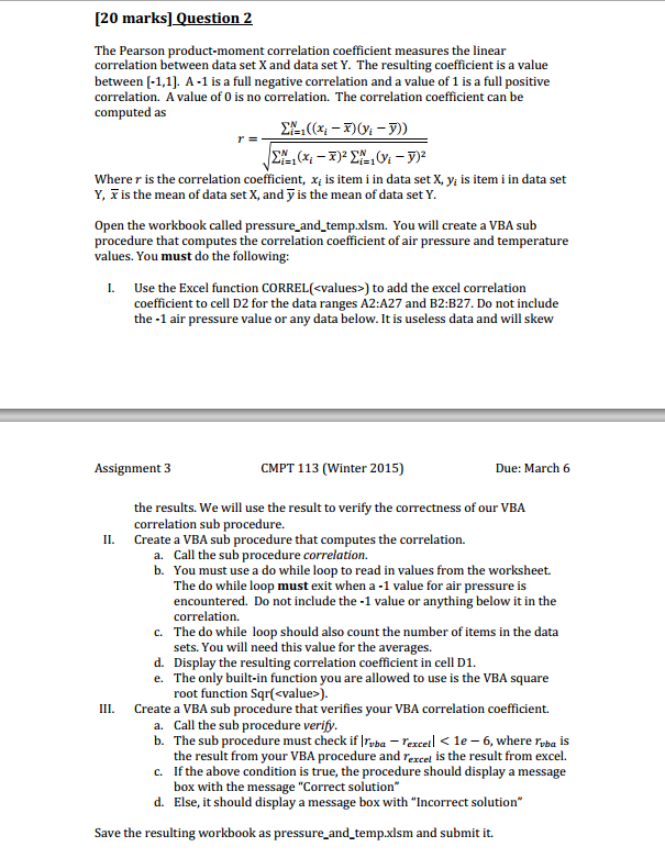 The Pearson Product Moment Correlation Coefficient