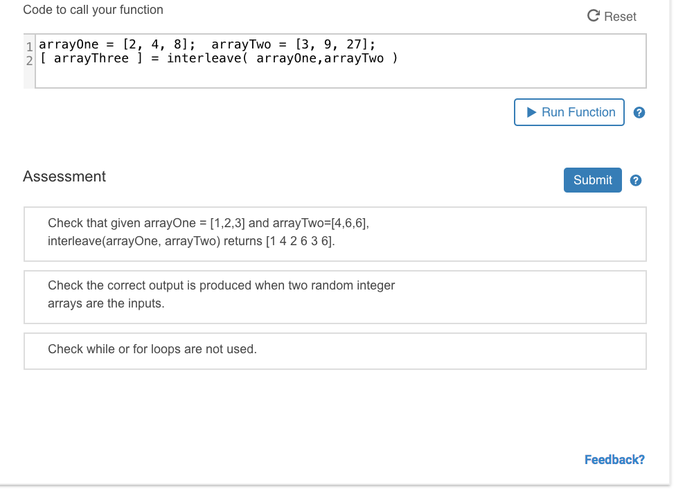 Solved Interleave Write A Function Called Interleave To I