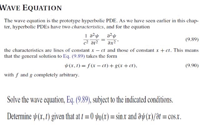 Solved: WAVE EQUATION The Wave Equation Is The Prototype H... | Chegg.com