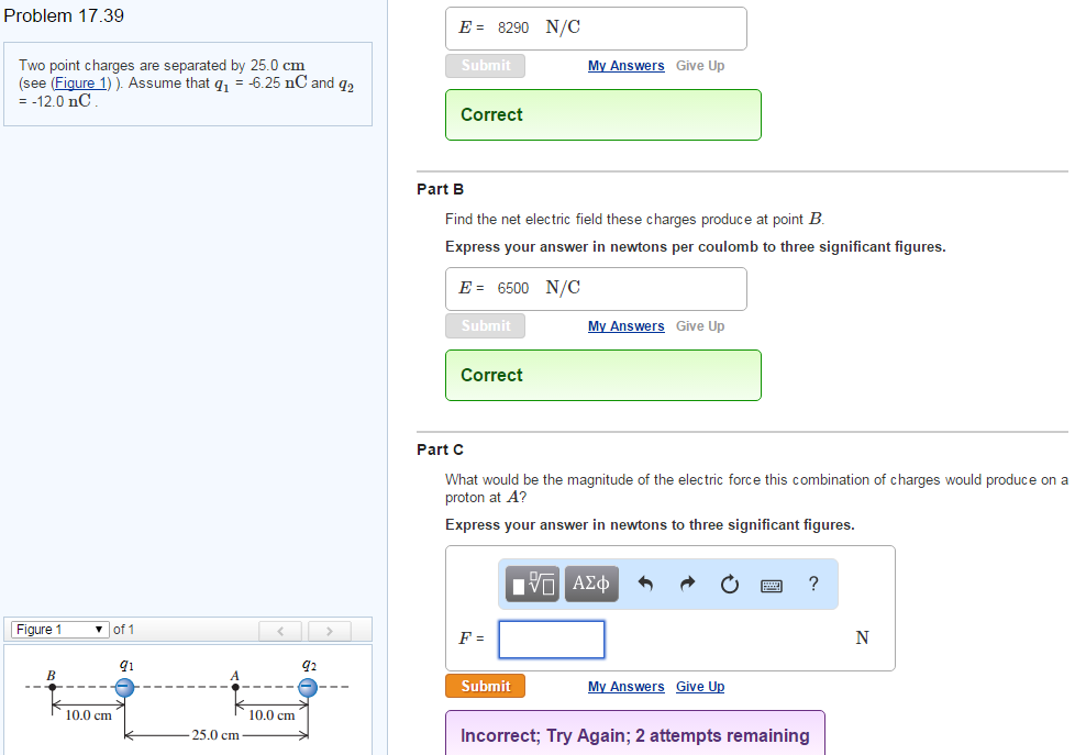 Solved Two point charges are separated by 25.0 cm. Assume | Chegg.com Solved Two point charges are separated by 25.0 cm. Assume | Chegg.com