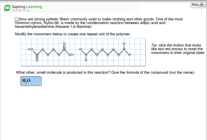 Solved: Map Sapling Learning Macmillan Learning Hetic Fibe... | Chegg.com