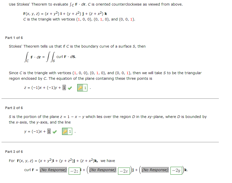 Solved Use Stokes Theorem To Evaluate Fc F Middot Dr C