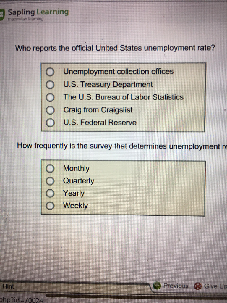 Solved: Sapling Learning Acmillan Learning Who Reports The... | Chegg.com