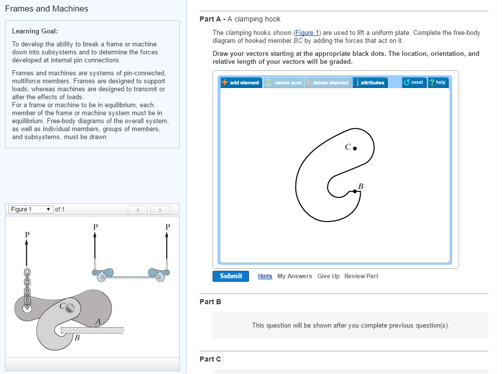 Solved: Statics (MasteringEngineering) Problem: Below, Are... | Chegg.com