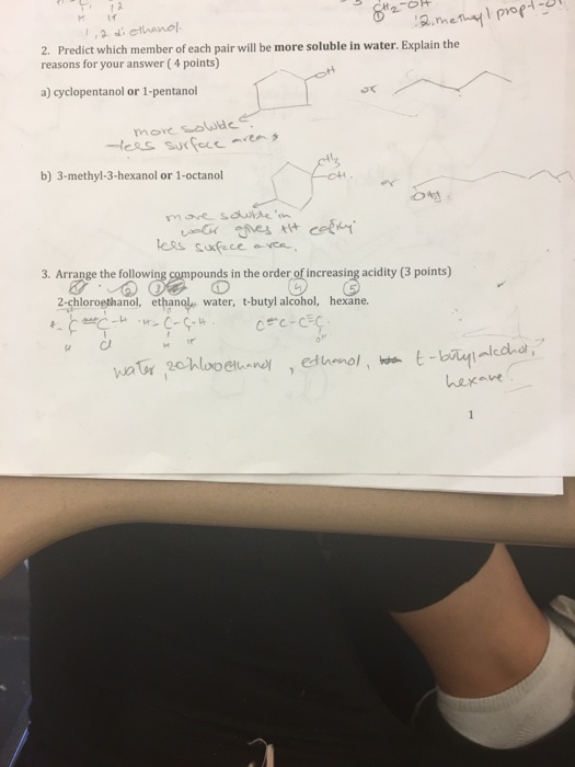 Solved: Predict Which Member Of Each Pair Will Be More Sol... | Chegg.com