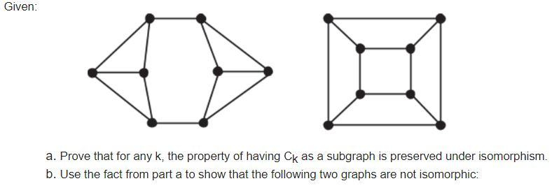 Given a. Prove that for any k, the property of having | Chegg.com