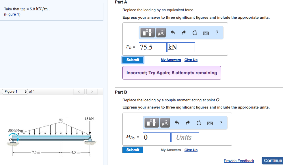 Solved Take that w_0 = 5.8 kN/m. (Figure 1) Part A Replace | Chegg.com Solved Take that w_0 = 5.8 kN/m. (Figure 1) Part A Replace | Chegg.com