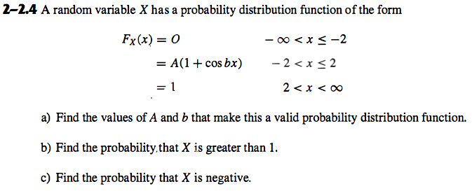 A Random Variable X Has A Probability Distribution... | Chegg.com