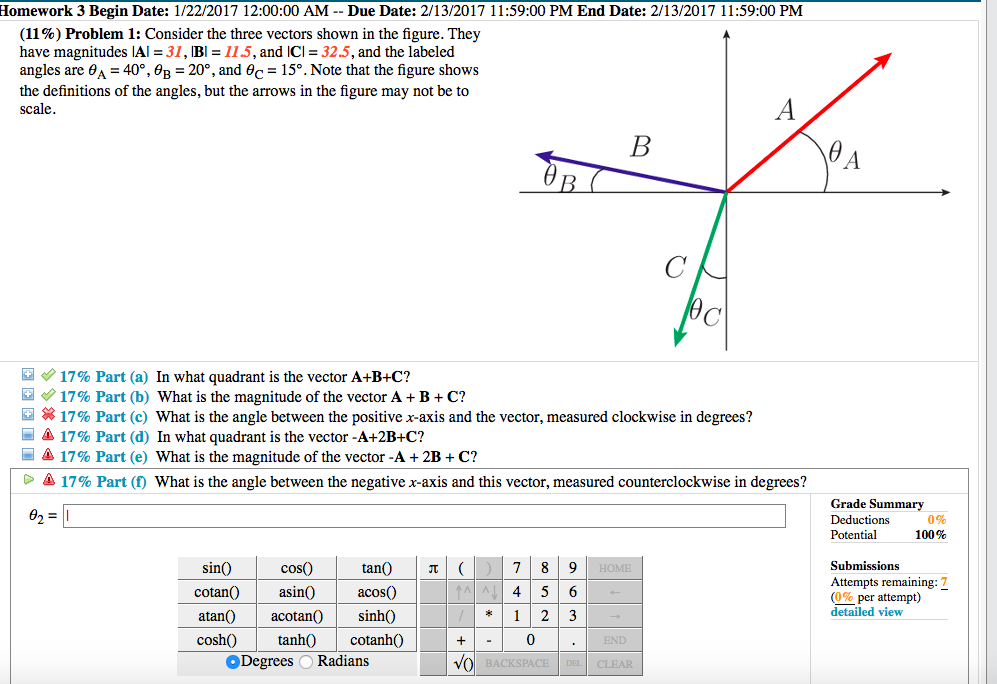 Solved: Consider The Three Vectors Shown In The Figure. Th... | Chegg.com Solved: Consider The Three Vectors Shown In The Figure. Th... | Chegg.com