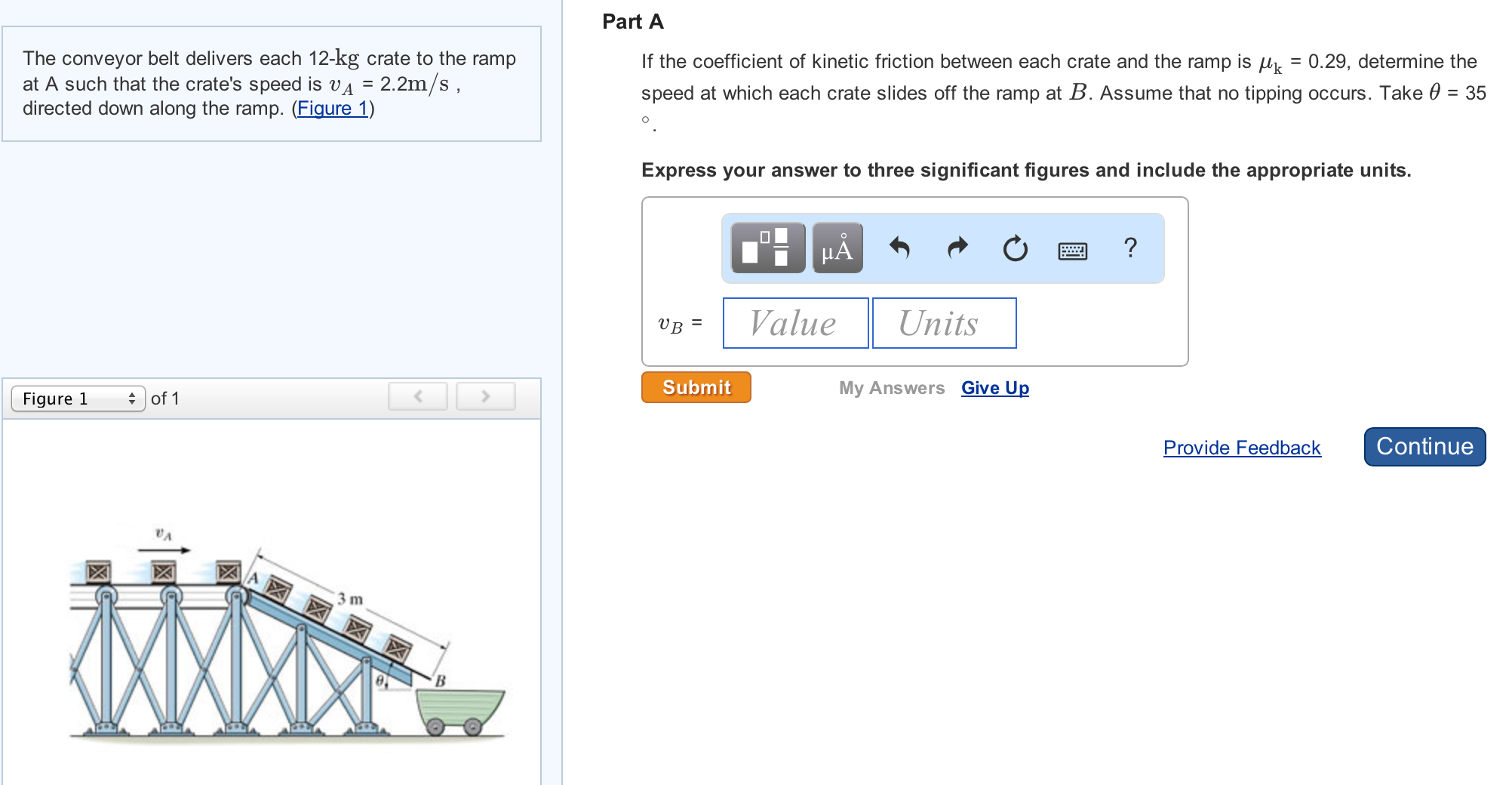 Solved: The Conveyor Belt Delivers Each 12-kg Crate To The... | Chegg.com