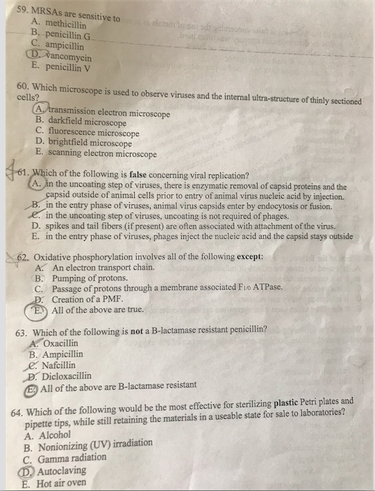Solved 65. Which of the following is false concerning the | Chegg.com