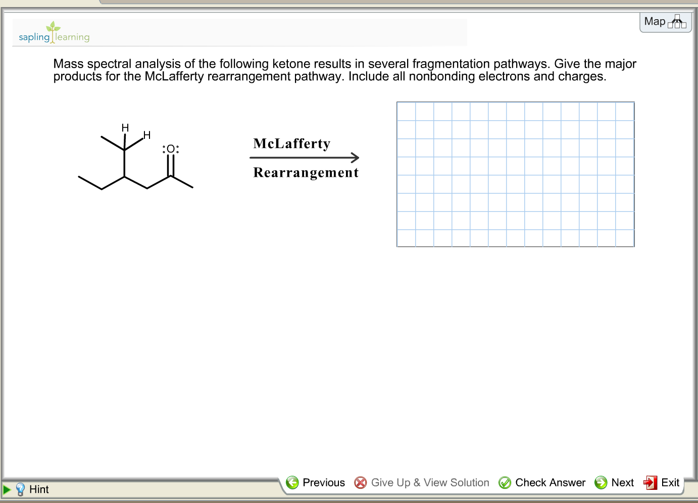 Solved: Mass Spectral Analysis Of The Following Ketone Res... | Chegg.com