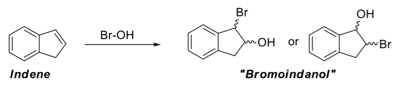 Solved: IR/MS Analysis Of The Hydroxybromination Of Indene... | Chegg.com