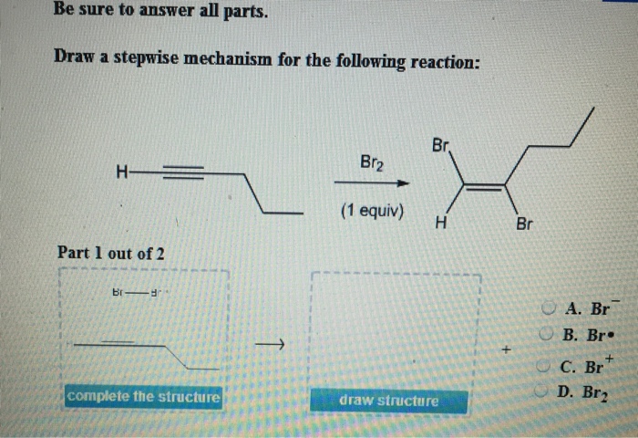Solved Draw a stepwise mechanism for the following reaction | Chegg.com
