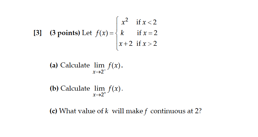 Solved Let f(x) = {x^2 if x 2 Calculate | Chegg.com | Chegg.com