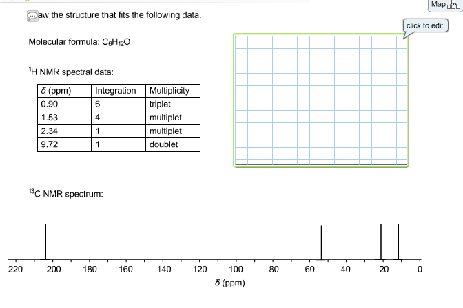 Solved: Draw The Structure That Fits The Following Data. M... | Chegg.com