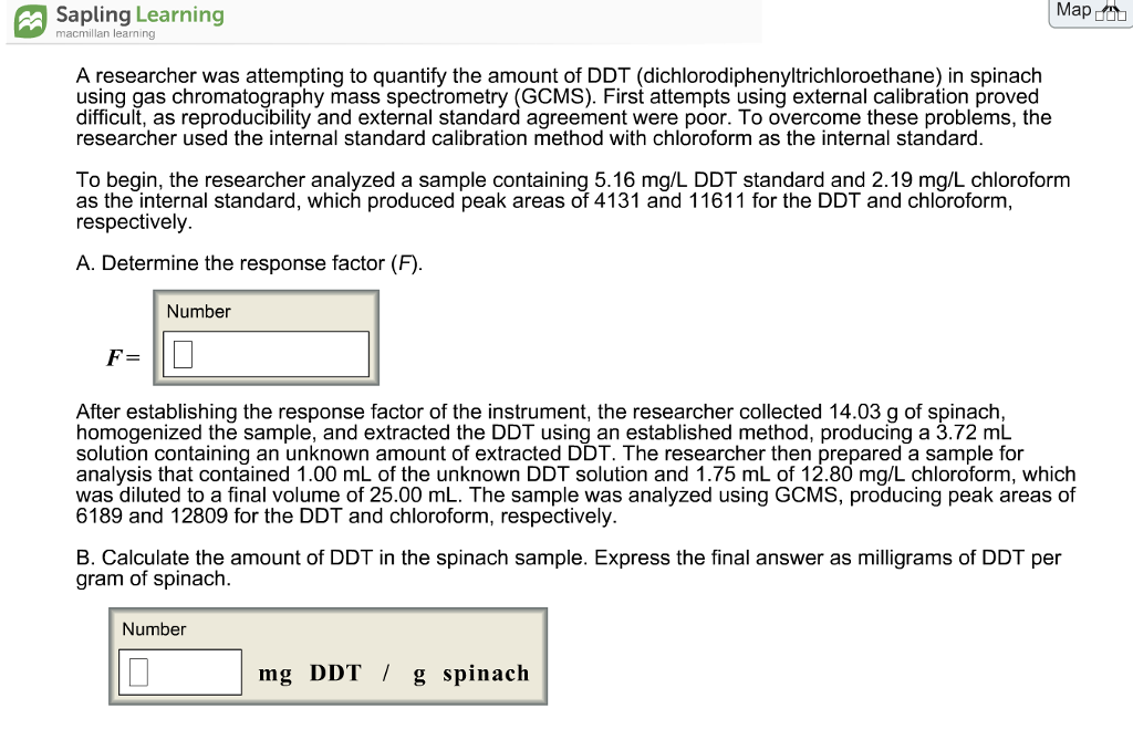 Solved: Map Sapling Learning Macmillan Learning A Research... | Chegg.com