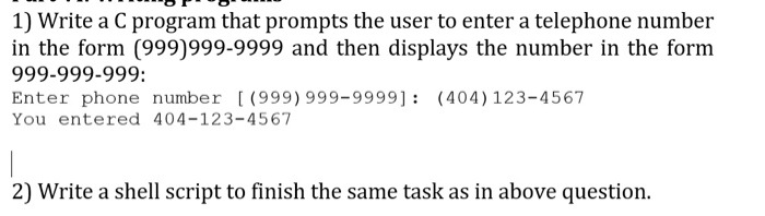 Solved Write A C Program That Prompts The User To Enter A