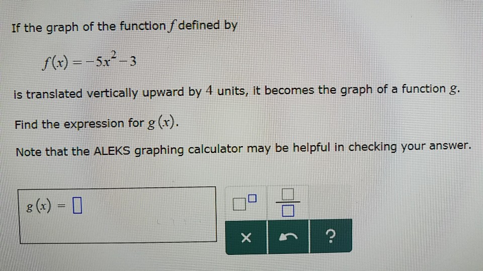 Solved: If The Graph Of The Function F Defined By F(x) = -... | Chegg.com Solved: If The Graph Of The Function F Defined By F(x) = -... | Chegg.com