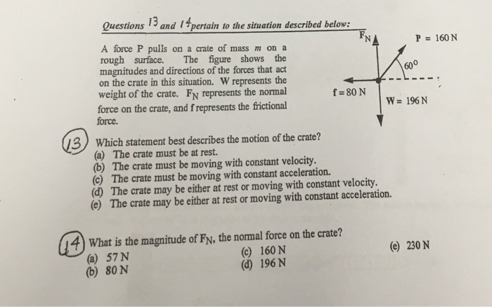 Solved: A Force P Pulls On A Crate Of Mass M On A Rough Su... | Chegg.com