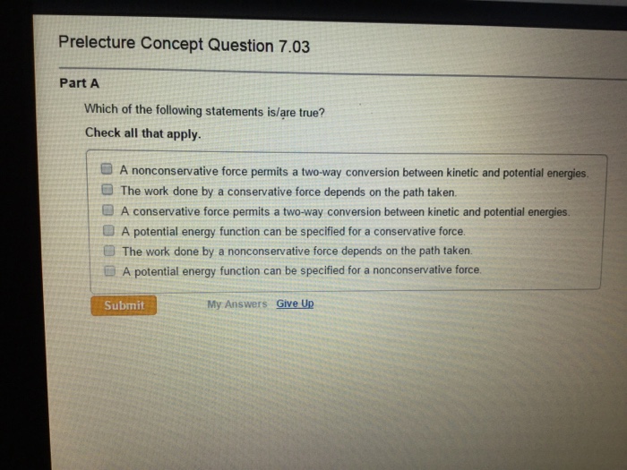 Solved Part A Which of the following statements is / are | Chegg.com