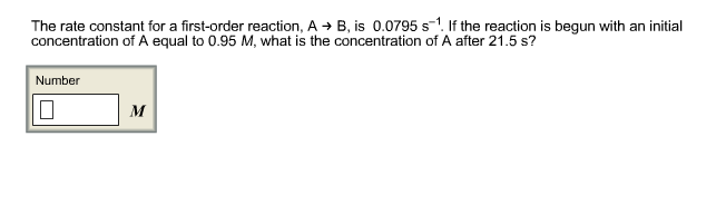 Solved: The Rate Constant For A First-order Reaction. A Ri... | Chegg.com