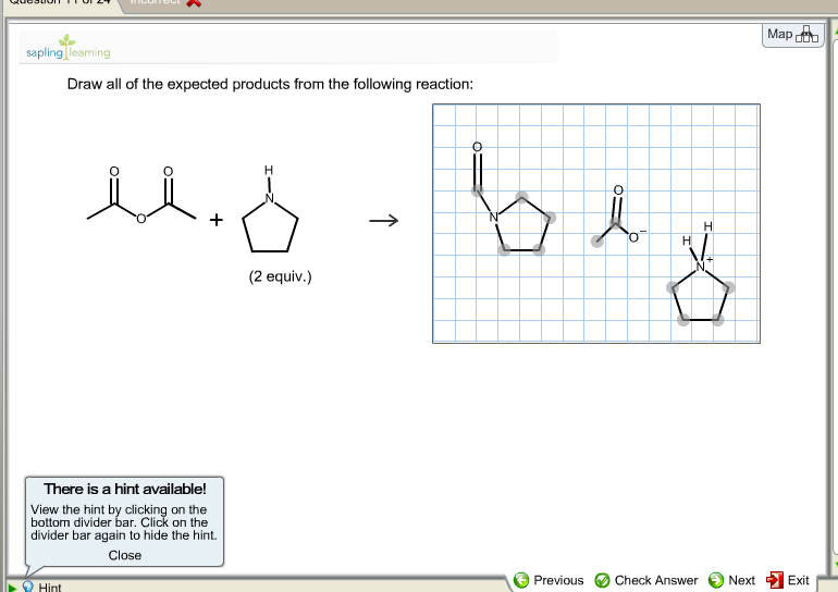 Solved Sapling Learning Draw All Of The Expected Products